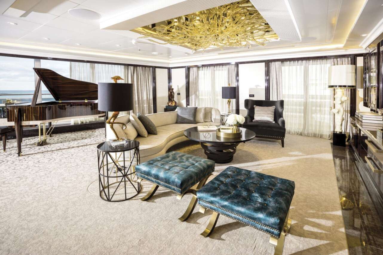 Las cinco suites de cruceros más lujosas del mundo