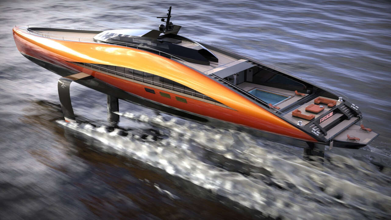 El futurista yate que vuela sobre el agua - Tendencias Hoy