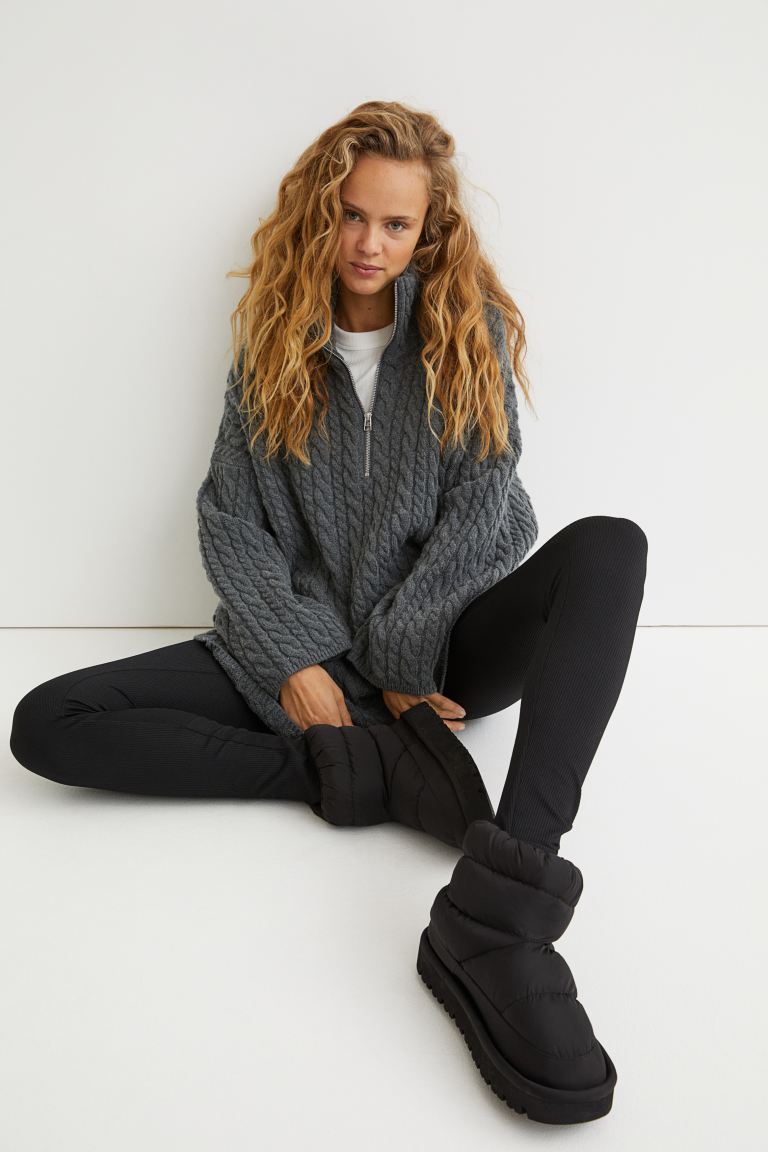Las botas acolchadas de H&M con tejido polar que te protegen del frío ...