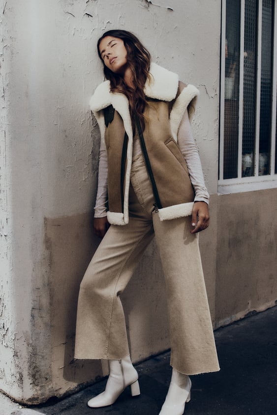Zara lanza el chaleco con borreguito más viral de la temporada ¡ahora en stock! - Economía Digital