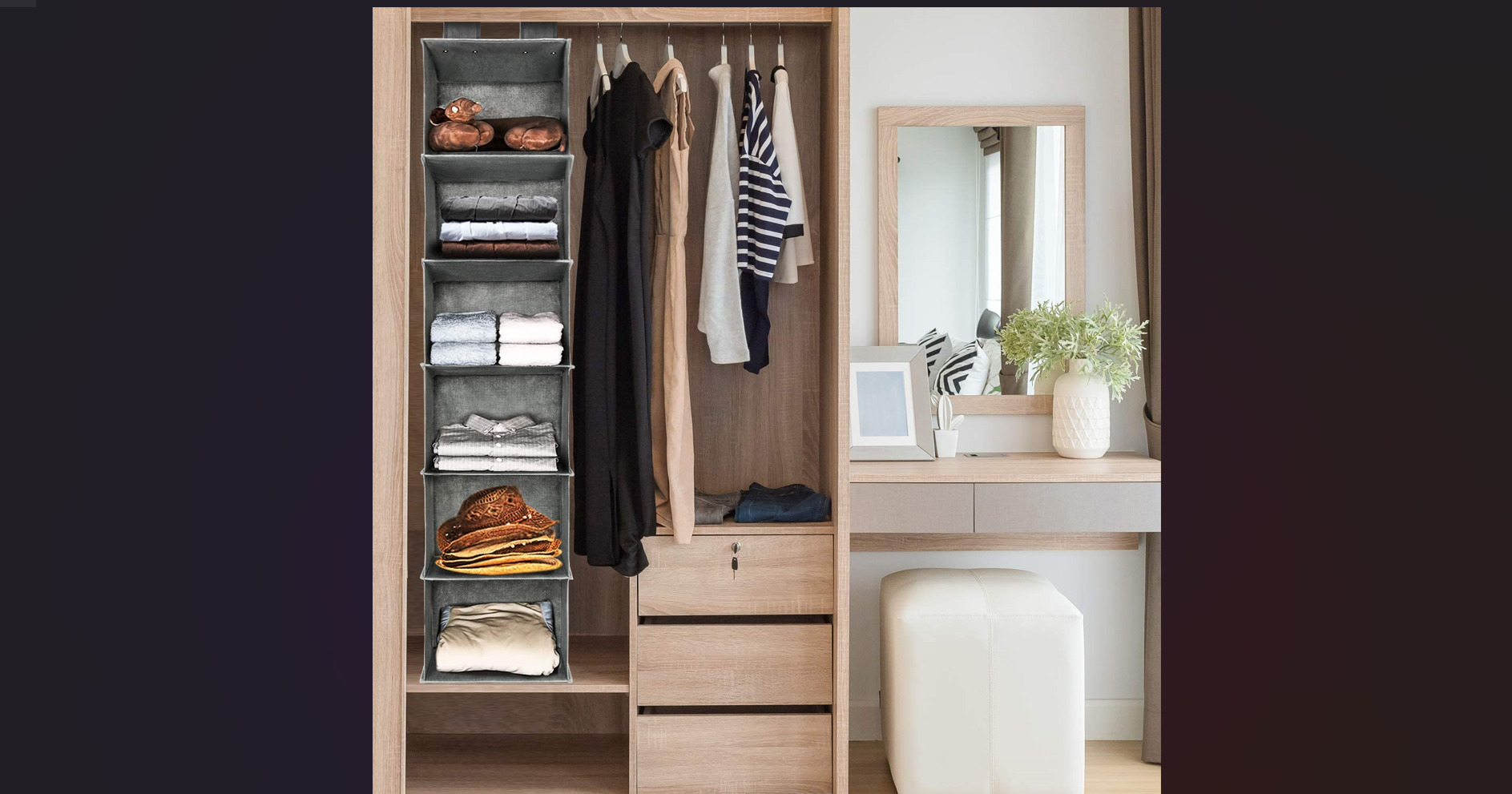 Baldas colgantes para almacenar más ropa en nuestro armario